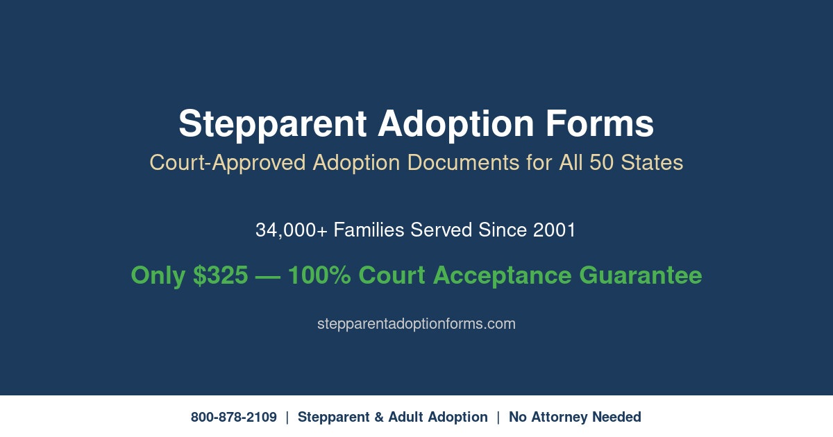 Stepparent Adoption Forms | You Can Do Your Own Stepparent Adoption